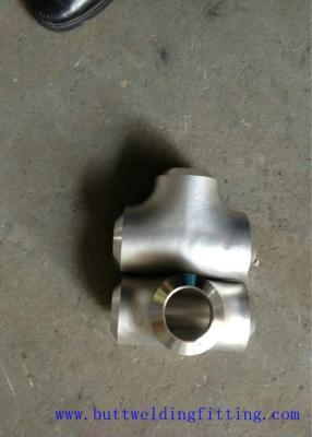 China Duplex Stainless Steel Equal Butt Weld Tee UNS S32760 A815 1/2-48 Inch SCH40 for sale