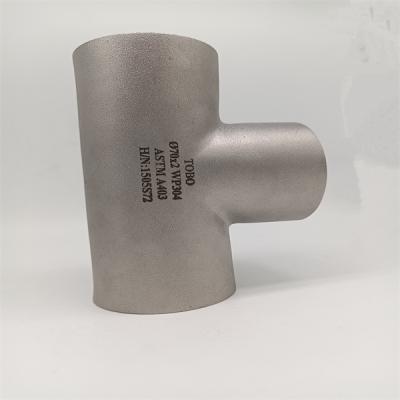 China ASME B16.9 Stainless Steel 316/316L Equal Tee Pipe Fitting 1/2-6 Inch for sale