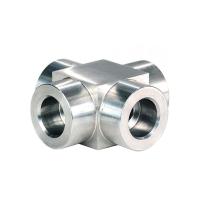 China Stainless Steel Socket Weld Cross 1 Inch 3000# Forged Pipe Fitting for Oil Water for sale
