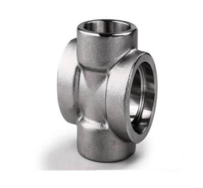 China Cross Forged Carbon Steel Socket Weld 304 2 Inch 3000# Fittings for Oil Water for sale