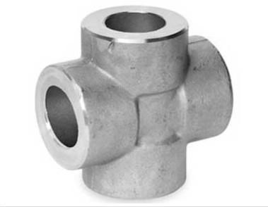China Stainless Steel 304 2 Inch 3000# Socket Weld Reducing Cross Forged Pipe Fitting for sale