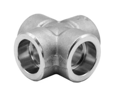 China ASME B16.9 Stainless Steel 304 Socket Weld Cross Fitting for Oil Water for sale