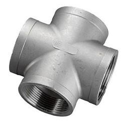 China Stainless Steel 304 Socket Weld Cross ASME B16.11 1/2 Inch Pipe Fitting for Oil Water for sale