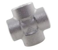 China ASME B16.11 316/316L Stainless Steel Socket Weld Cross Fitting for Oil Water 1/2-4 Inch for sale