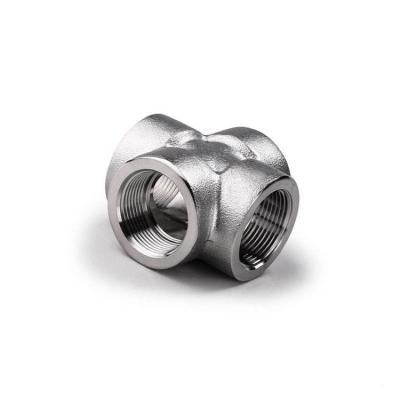 China Cross Stainless Steel 316 Socket Weld Fitting 4 Way Connector for sale
