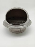 China 6 Inch 304 Stainless Steel Round Wall Vent Cover Ventilation Grill 0.4mm Thick for sale