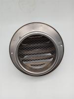 China 304 Stainless Steel Wall Vent Cap 3inch Round Ventilation Grill Cover 0.4mm Thick for sale