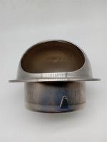 China 8 Inch 304 Stainless Steel Wall Vent Cap Round Ventilation Grill Cover 0.4mm for sale