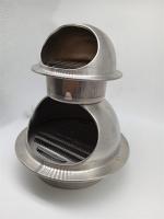 China 6 Inch Stainless Steel Wall Vent Cap Round Air Ventilation Grill Cover 304 for sale