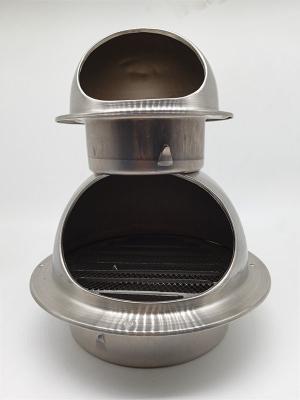 China Air Vent Cap Wall Vent 304 Ss Round External Extractor Exhaust Covers for sale