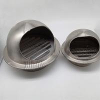 China 6 Inch 304 Stainless Steel Round Air Vent Cover Outdoor 0.4mm Thick for sale
