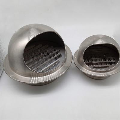 China 6 Inch 304 Stainless Steel Round Air Vent Cover Outdoor 0.4mm Thick for sale