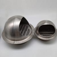 China 304 Stainless Steel Round Air Vent 4 Inch Outdoor Duct Cover 0.4mm Thick for sale