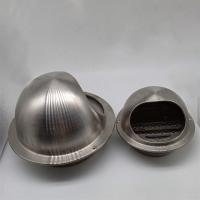 China 304 Stainless Steel Round Air Vent 3 Inch Outdoor Duct Cover Welding Connection for sale