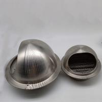 China 304 Stainless Steel Round Air Vent 10 Inch Outdoor Duct Cover 0.4mm Thick for sale