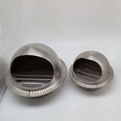 China 304 Stainless Steel Round Air Vent 5 Inch Thickening 0.4mm Welding Connection for sale