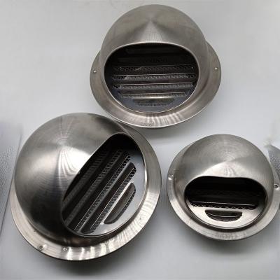 China 304 Stainless Steel Round Air Vent 4 Inch Welding Duct Cover Outlet Heating Cooling for sale