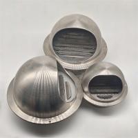 China 4 Inch Stainless Steel Wall Kitchen Vent Cover Round Exhaust Air Vent Cap 115mm for sale