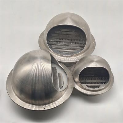 China 4 Inch Stainless Steel Wall Kitchen Vent Cover Round Exhaust Air Vent Cap 115mm for sale