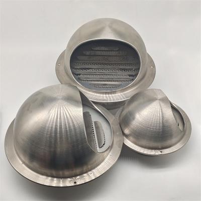 China 3 Inch Stainless Steel Wall Kitchen Vent Cover Round Exhaust Air Vent Cap 76mm for sale
