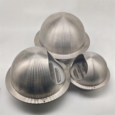 China 6 Inch Stainless Steel Wall Exhaust Vent Cap Waterproof Air Vent Grille 115mm for sale
