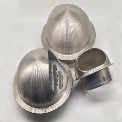 China 5 Inch Stainless Steel Exhaust Air Vent Cap Wall Waterproof Ventilation Grille 115mm for sale