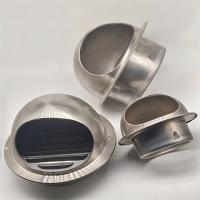 China 3 Inch Stainless Steel Wall Air Vent Cover Hood End Ducting Cap Round Grille 115mm for sale