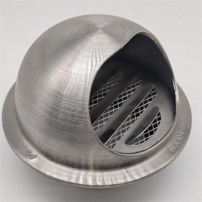 China 6 Inch Stainless Steel Round Air Vent Cap Cover Waterproof Wall Exhaust Ventilation Mushroom Pipe for sale