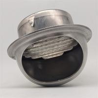China 3 Inch 304 Stainless Steel Wall Air Vent Cover Hood End Ducting Cap Round Grille for sale