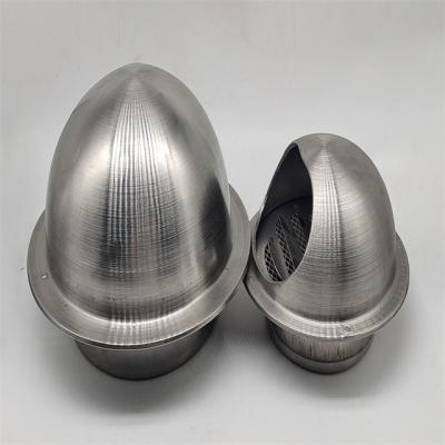 China 10 Inch Stainless Steel Wall Vent Cover Rainproof Dryer Exhaust Air Vent Cap for 10 Inch Duct for sale