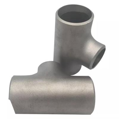 China Seamless Stainless Steel Butt Weld Reducing Tee Pipe Fitting DN15-DN200 for sale