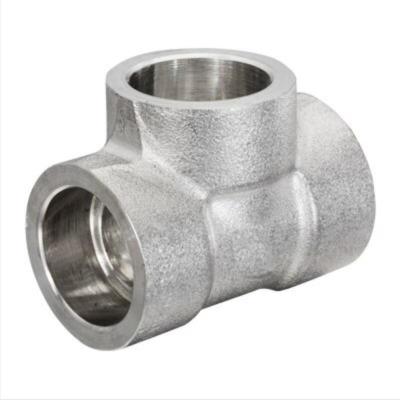 China Stainless Steel 304 Equal Tee 3/4 Inch Sch80 Forged Pipe Fitting UNS S30400 for sale