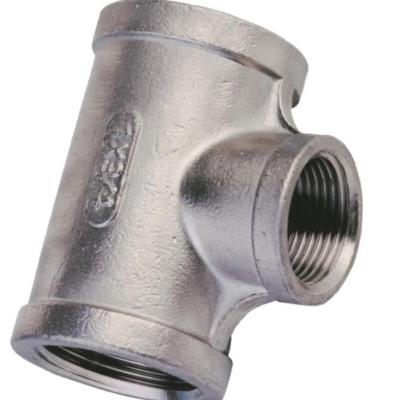 China ASTM A182 F304 1/2 Inch Sch160 3000# Female Thread Tee Pipe Fitting Forged for sale