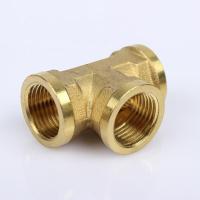 China 99% Copper Equal Tee Female NPT 3000# C70600 Brass Casting Pipe Threaded Fittings for sale