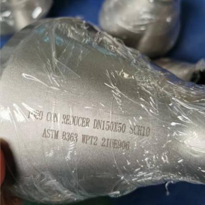 China Titanium Alloy Concentric Reducer DN200 x 50 SCH10S ASTM B363 WPT2 Seamless Pipe Fitting for sale