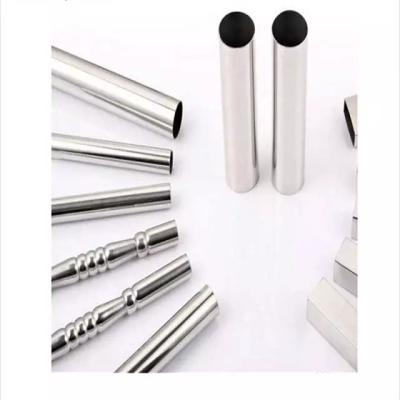 China Mirror Polished Stainless Steel Tube Square Round Pipe ASTM A554 304 316L 2B Finish for sale