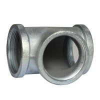 China ASME B16.9 Malleable Iron Pipe Tee 1/2-6 Inch Galvanized Female Threaded Fitting for sale