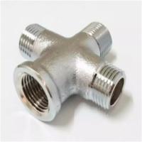 China 316 Duplex Stainless Steel Cross Pipe Fitting 3/4 Inch BSP Thread Equal for sale