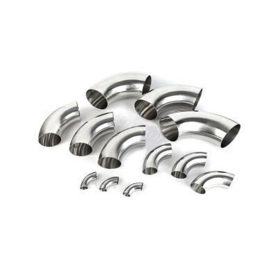 China Stainless Steel 90 Degree Elbow DN10-DN300 Sanitary Fitting Mirror Polish for sale