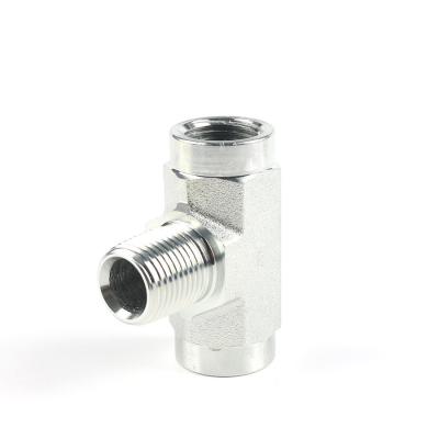 China ASME B16.11 ASTM A182 316 2000LB Threaded Stainless Steel Reducing Tee 40NB SCH10 for sale