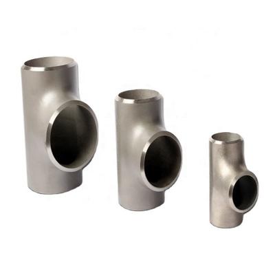 China Sch80 6inch 90/10 Stainless Steel Tee Galvanized Pipe Fittings Tee ASME B16.9 for sale