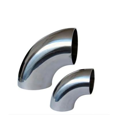 China ASME B16.9 4 Inch 90 Degree LR Seamless Stainless Steel Elbow Sch40 Welding Pipe Fitting for sale