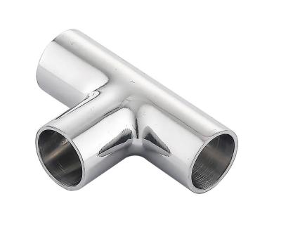 China Stainless Steel 304 316 Equal Tee Pipe Fitting 1/2-48 Inch ASME B16.9 Welded Seamless for sale