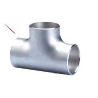 China Sanitary Stainless Steel SS304 SS316L DN25 Weld Equal Tee Pipe Fittings Polished Tee for sale