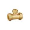 China Brass Compression Reduce Tee Fitting 15mm-54mm ISO 9001 Forged for sale
