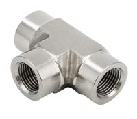 China 304 Stainless Steel Forged Tee 1/8 NPT Female 3 Way T Fitting Pipe Connector for sale