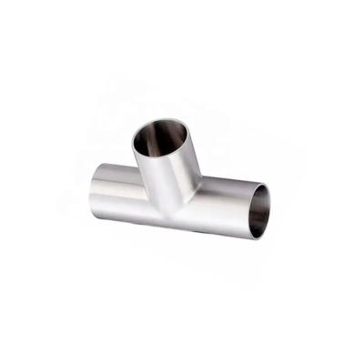 China Food Grade Sanitary SS316 Stainless Steel Pipe Fitting Tee 3A ASME BPE 1.5 Inch for sale