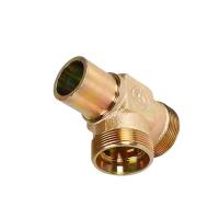 China Three Way Elbow Brass Tee 4 Point Internal External Thread Pipe Fitting 1/2 to 24 Inch for sale