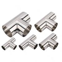 China 304 Stainless Steel Reducing Tee Forged Butt Weld Fittings 1/2 to 2 Inch 3000lbs for sale