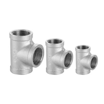 China Food Grade Sanitary SS316L Stainless Steel Pipe Fitting Tee 1/2-10 Inch for sale
